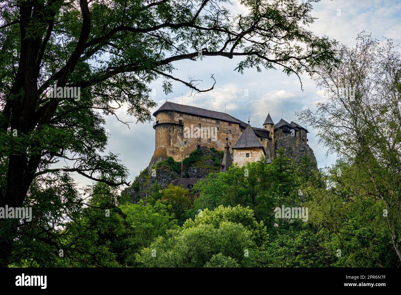 The ORAVA CASTLE in Slovakia Stock Photo - Alamy