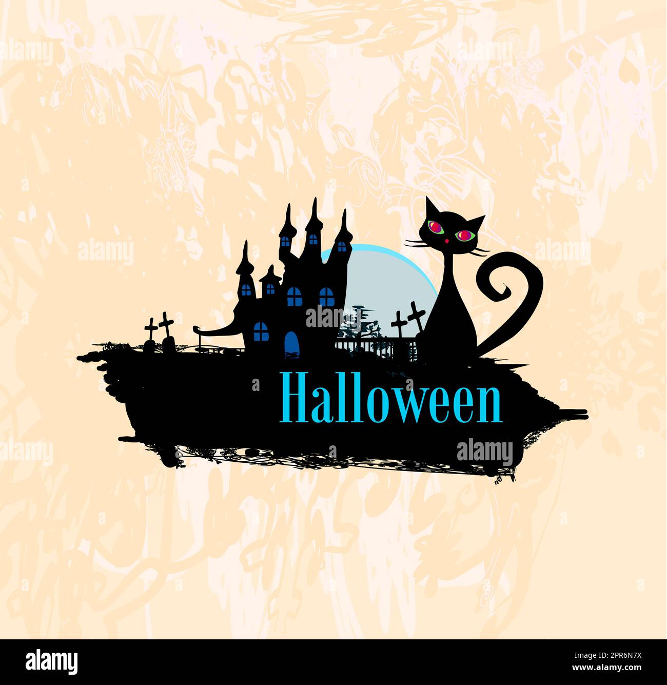 halloween invitation poster Stock Photo - Alamy