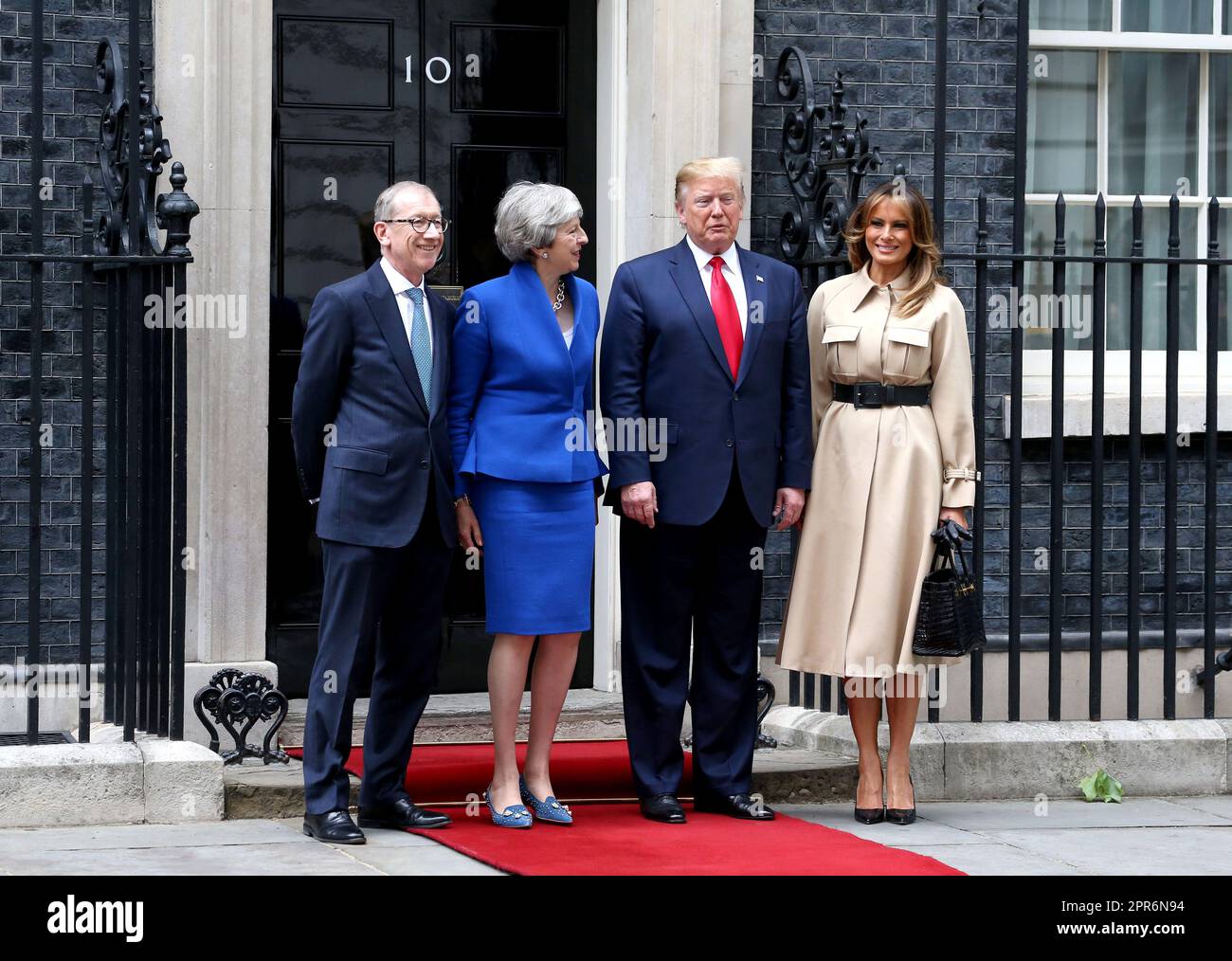 Philip May, British Prime Minister Theresa May, US President Donald ...