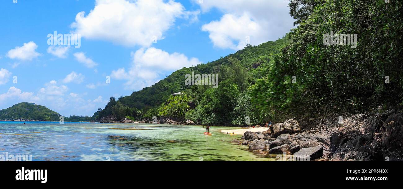 Seychelles - Mahe, Port Launay Beach Stock Photo - Alamy