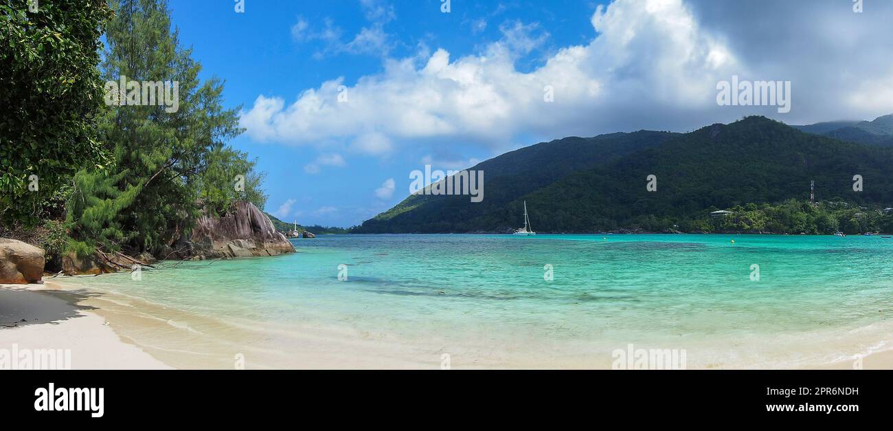 Seychelles - Mahe, Port Launay Beach Stock Photo - Alamy