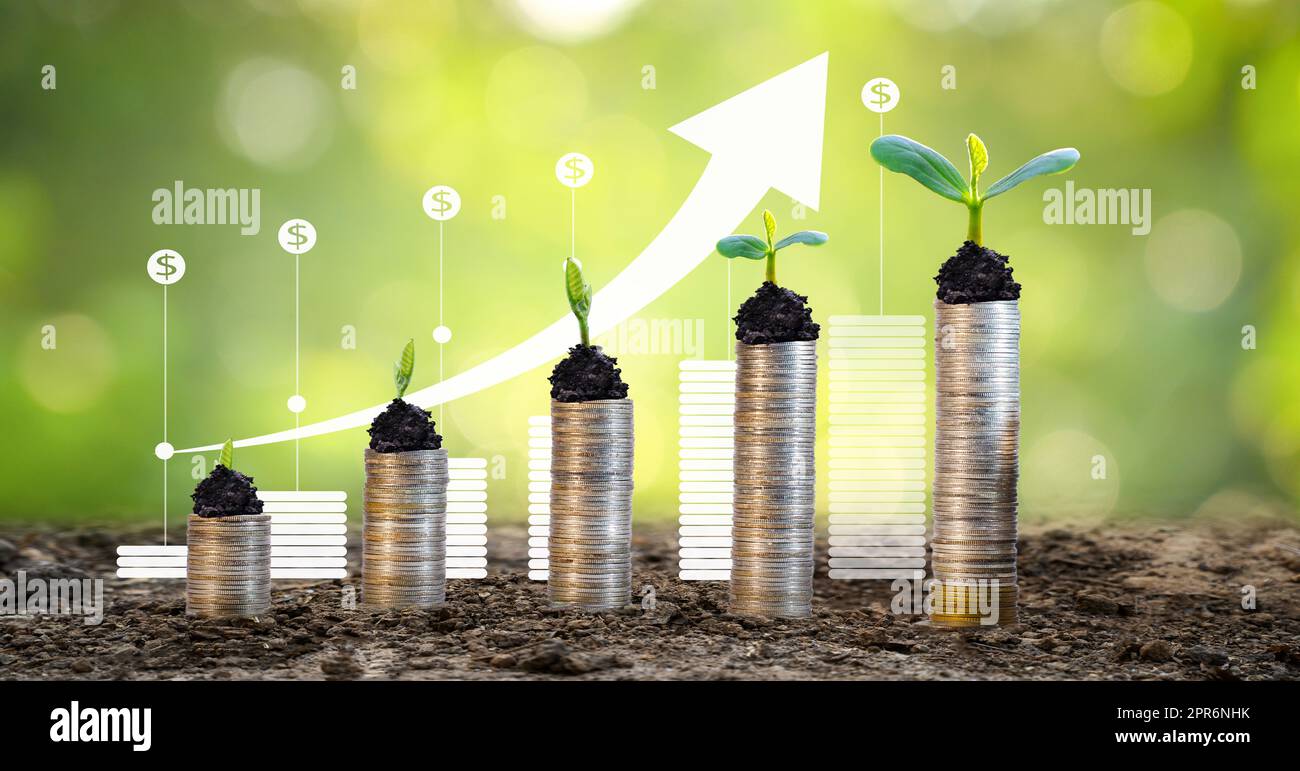 Growing graph finance The growth of business finance The gradation from ...