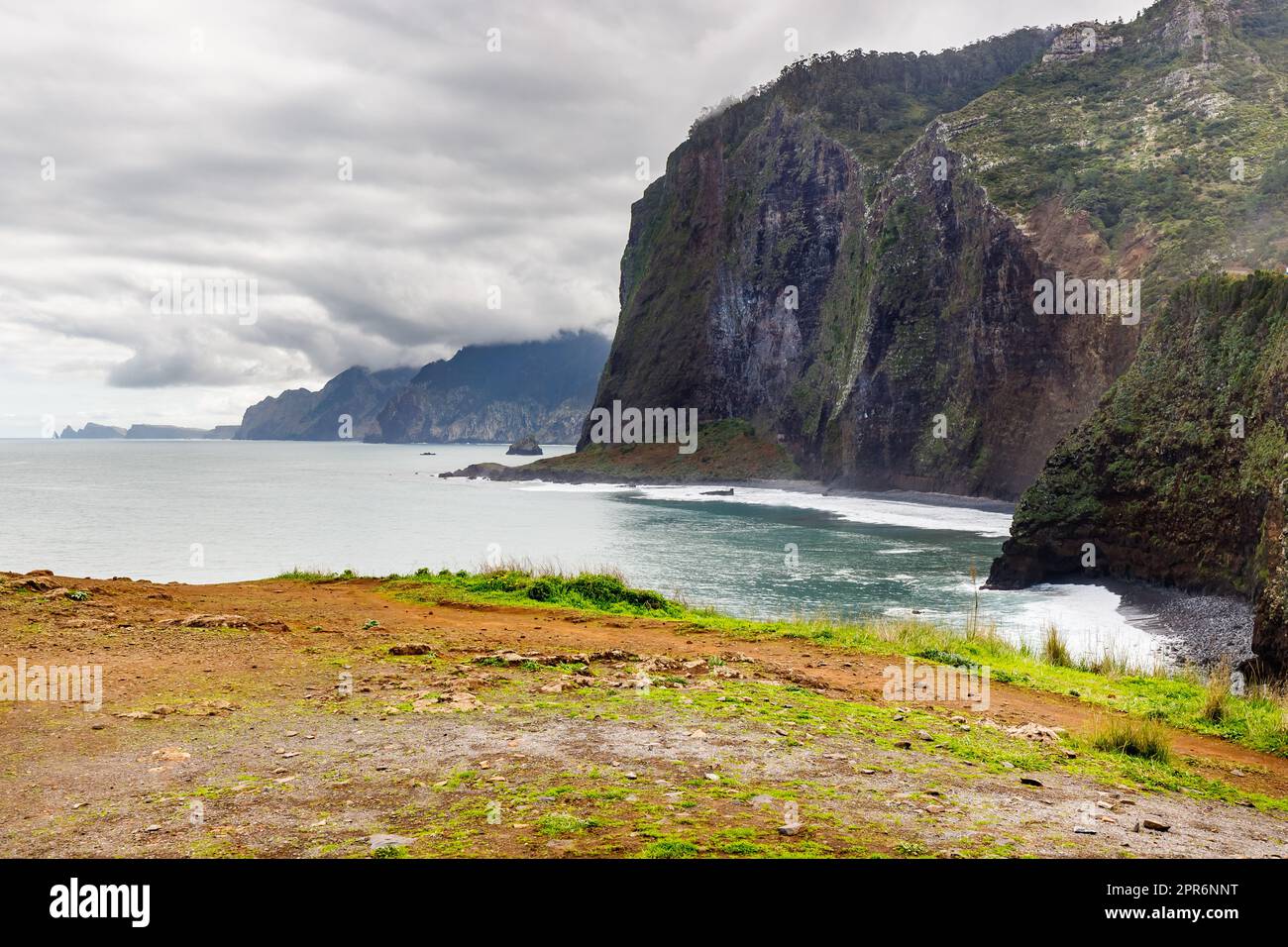 Madeira view from the crane viewpoint on the Guindaste mirador Stock ...