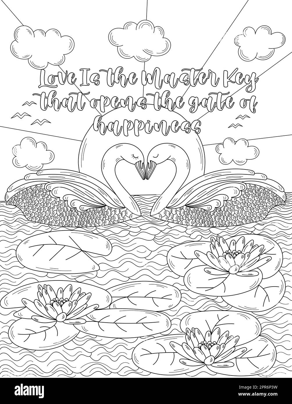 Sketch book lake Black and White Stock Photos & Images - Alamy