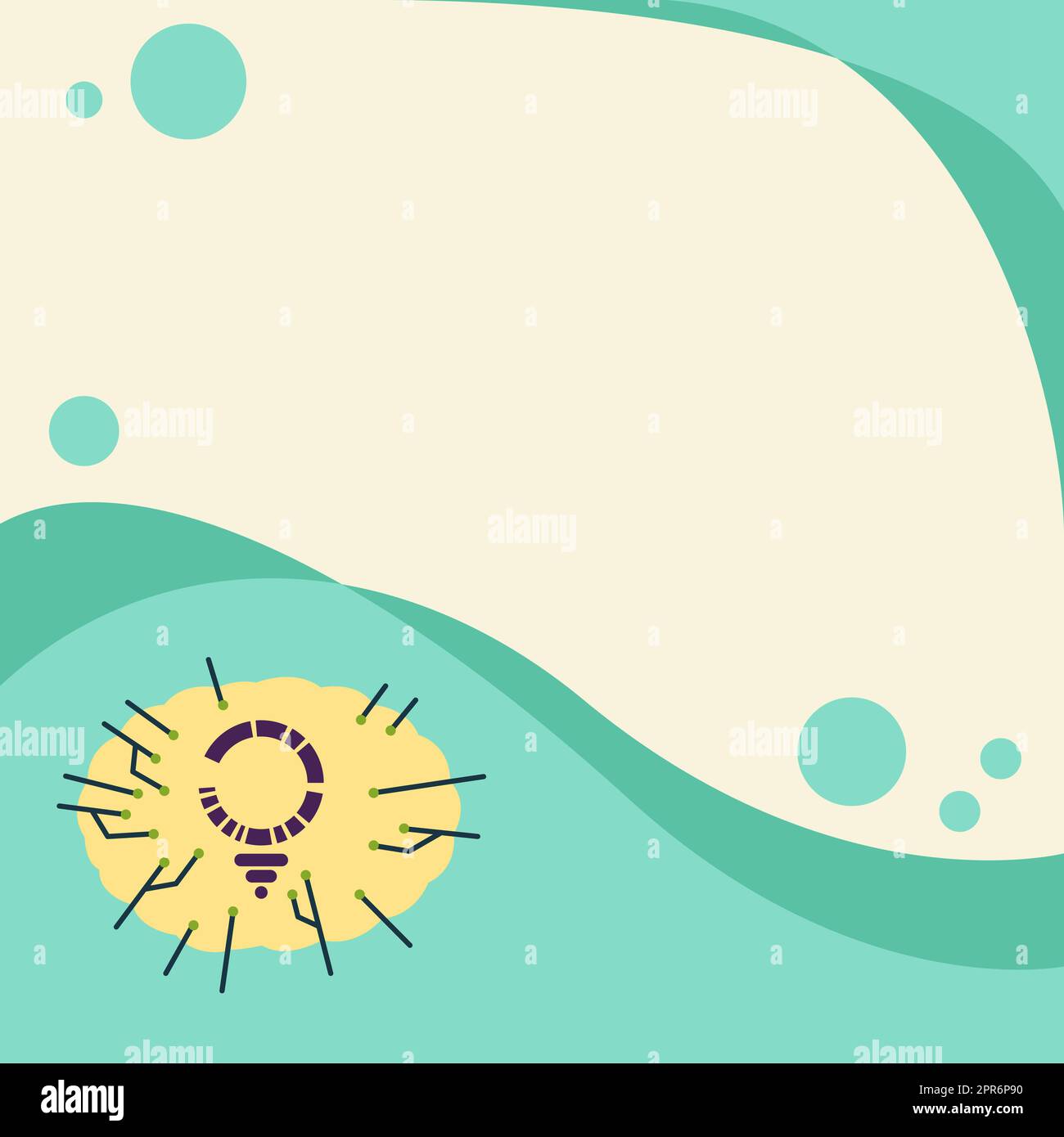 Light Bulb Drawing With Multiple Lines Beside Empty Write Space Stock ...