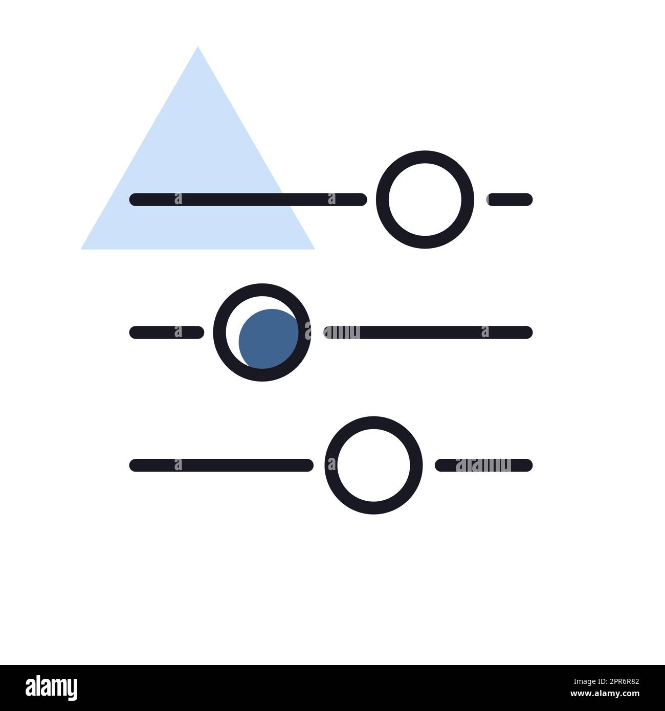 Equalizer vector isolated icon. Music sound wave symbol. Graph symbol ...