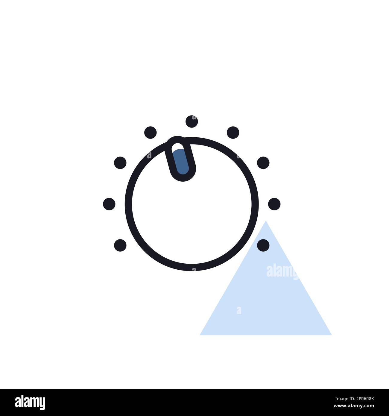 Volume knob vector icon. Music sign. Graph symbol for music and sound ...