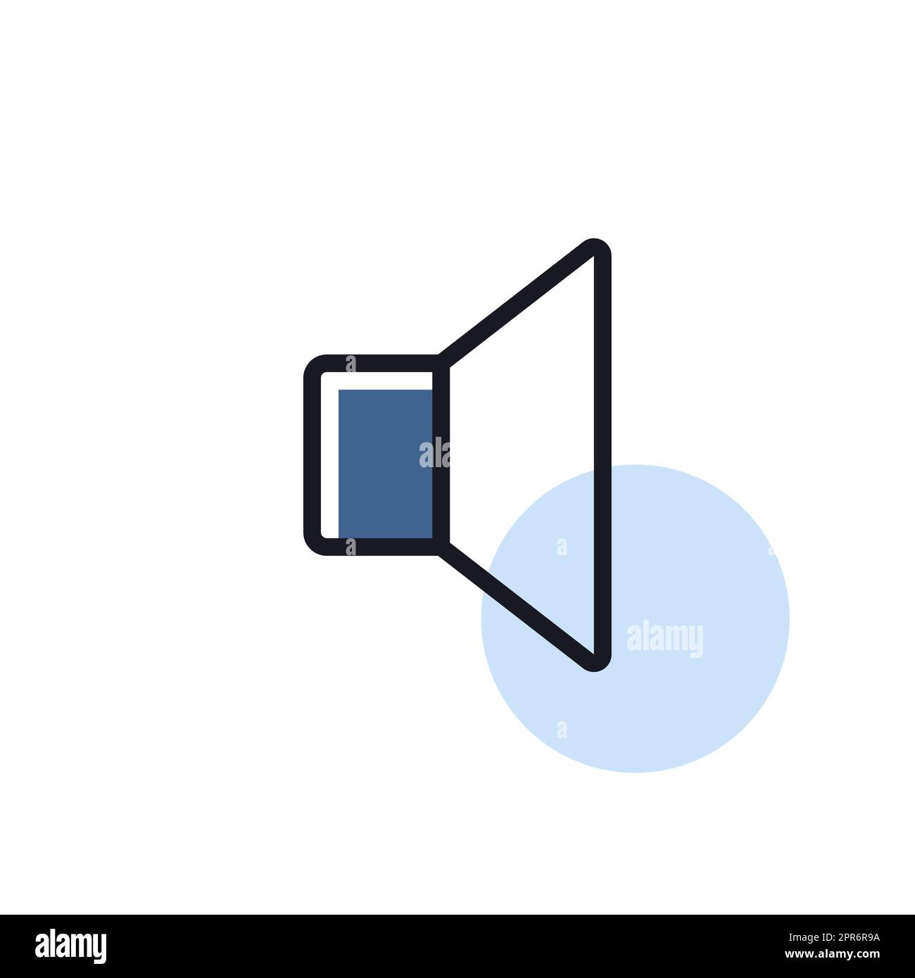 Speaker vector icon. Music sign. Graph symbol for music and sound web ...