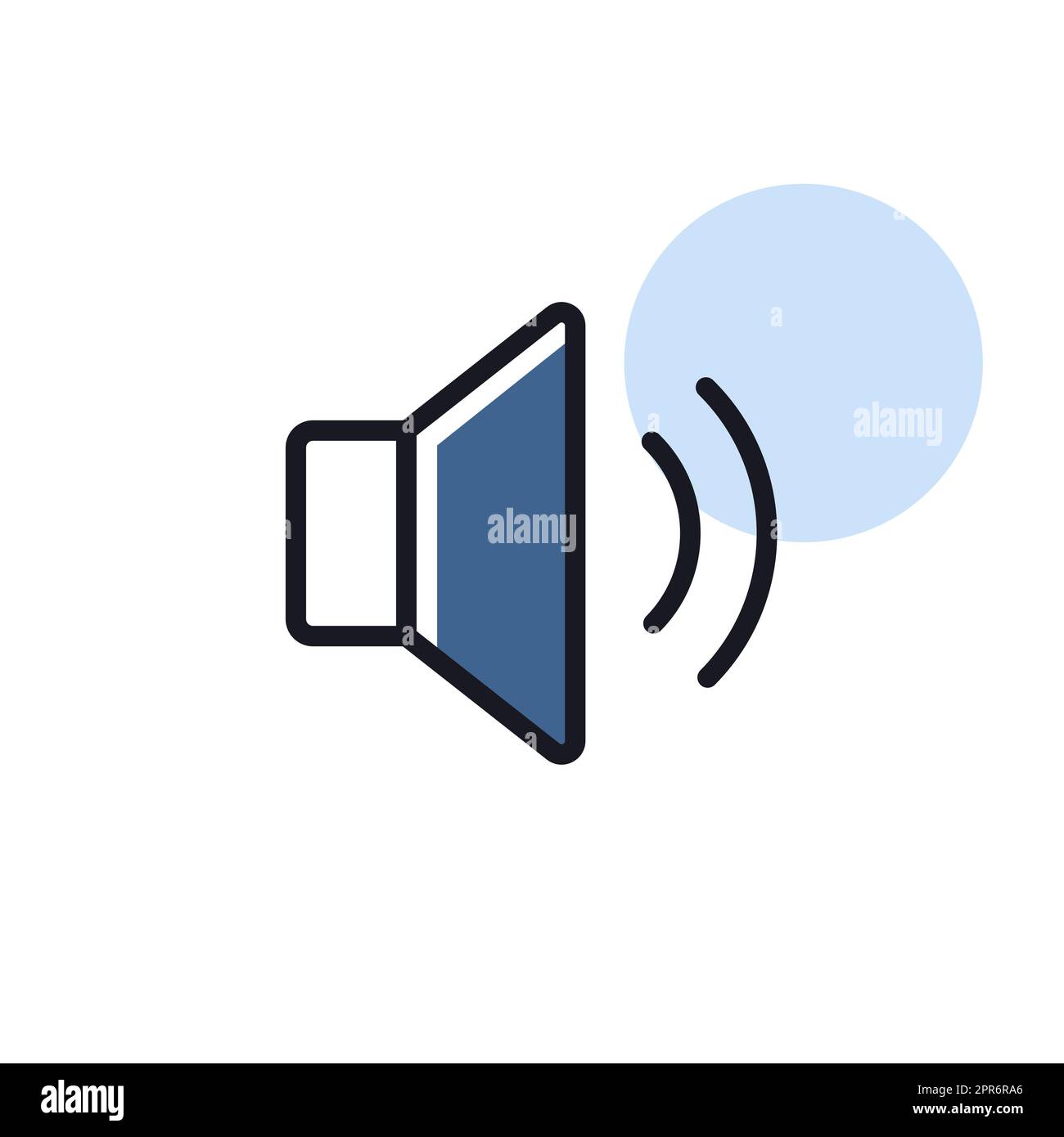 Medium volume sound music vector icon. Graph symbol for music and sound ...