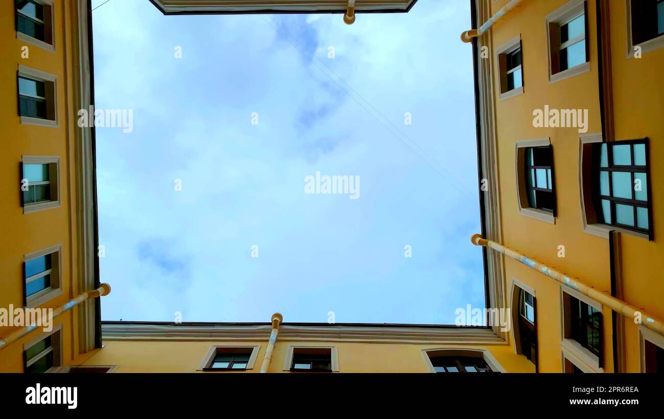 A background photo with the sky on buildings Stock Photo - Alamy