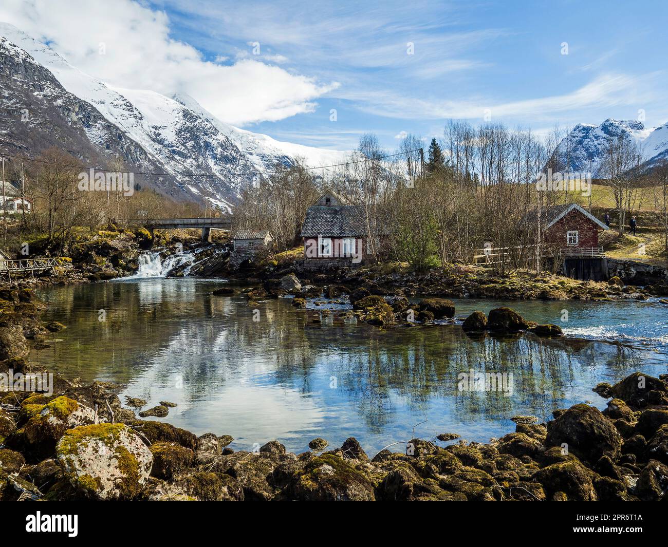 Norway, Vestland, Olden - Oldeelva at the Floen Lake Stock Photo - Alamy