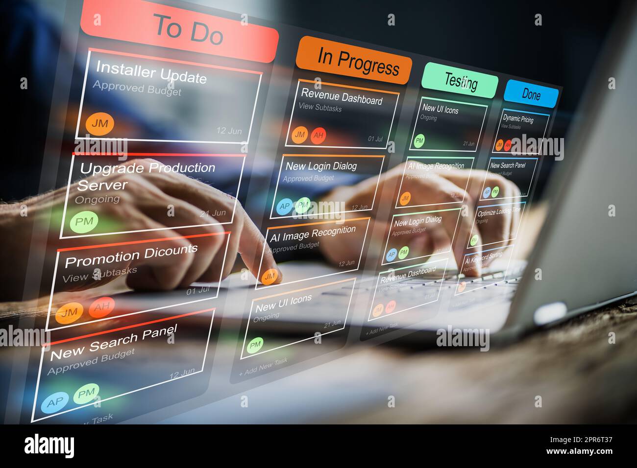 Scrum project manager using hi-res stock photography and images - Alamy