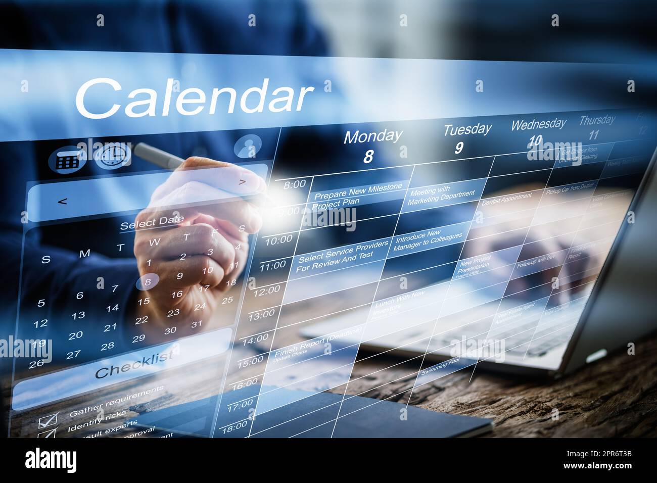 Appointment Schedule Planner And Date Calendar Stock Photo - Alamy