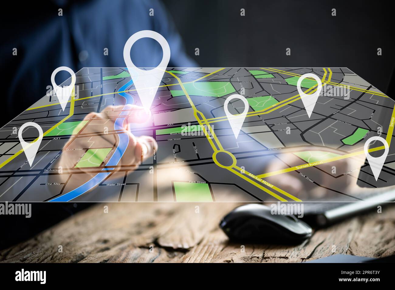 Digital map location data hi-res stock photography and images - Alamy