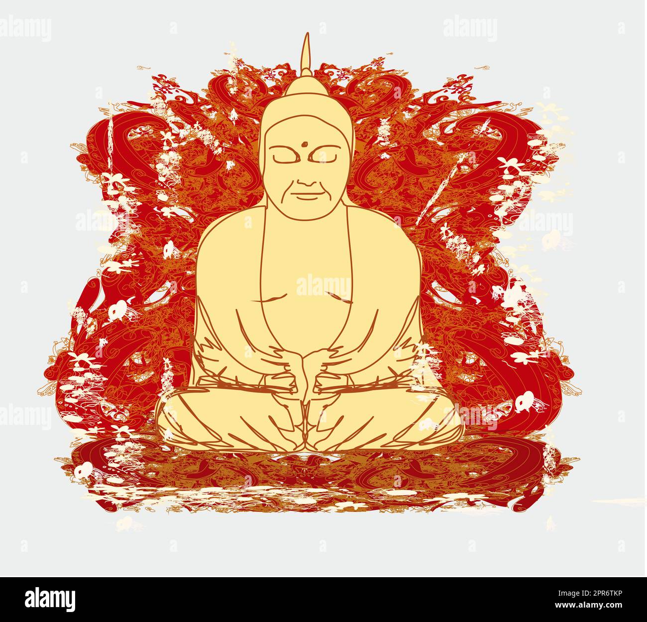 Vector of Chinese Traditional Artistic Buddhism Pattern Stock Photo - Alamy