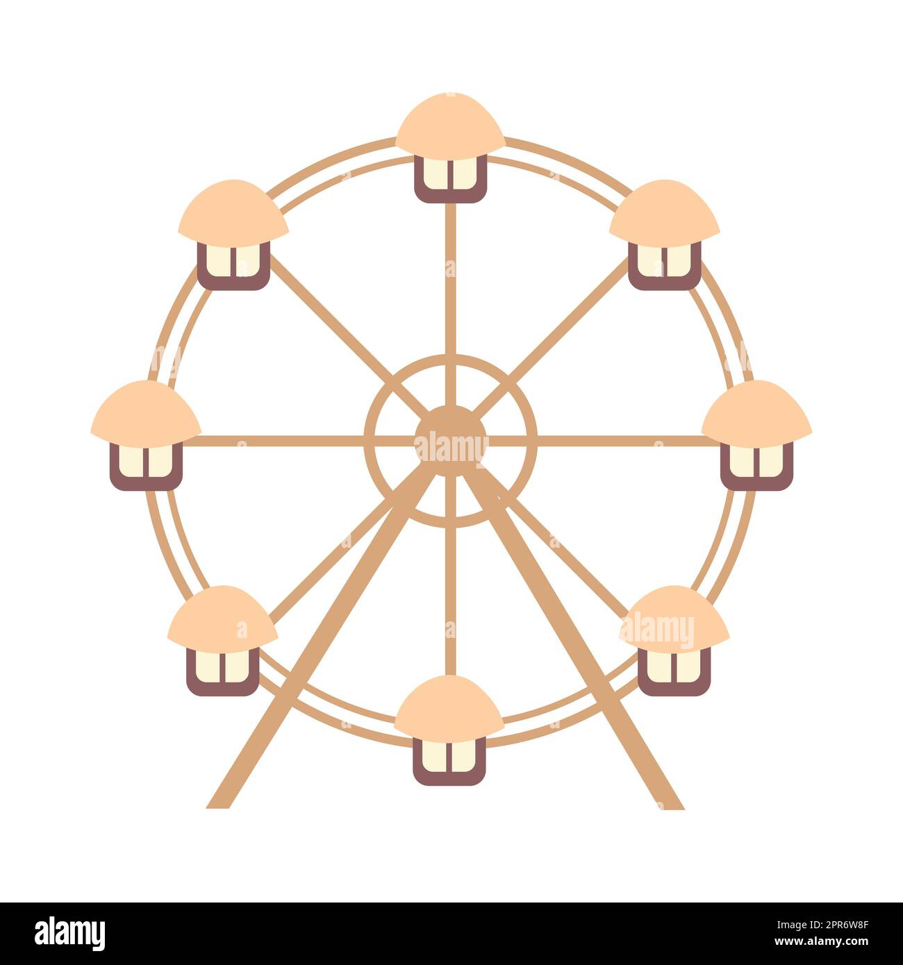 Simple Ferris Wheel Clipart