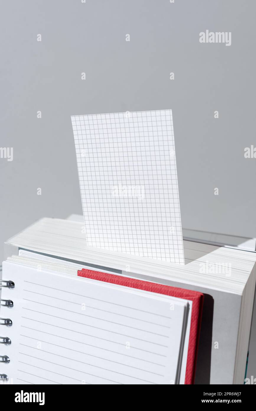 Important Messages Presented On Piece Of Paper On Desk With Books And ...