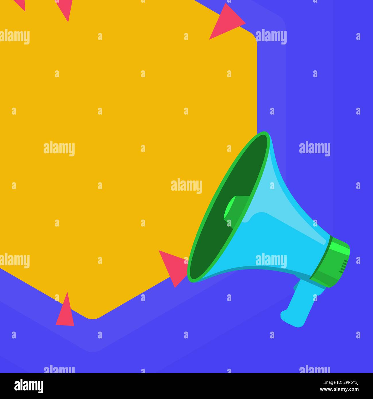 Megaphone Drawing With Conversation Bubble Showing New Announcement ...