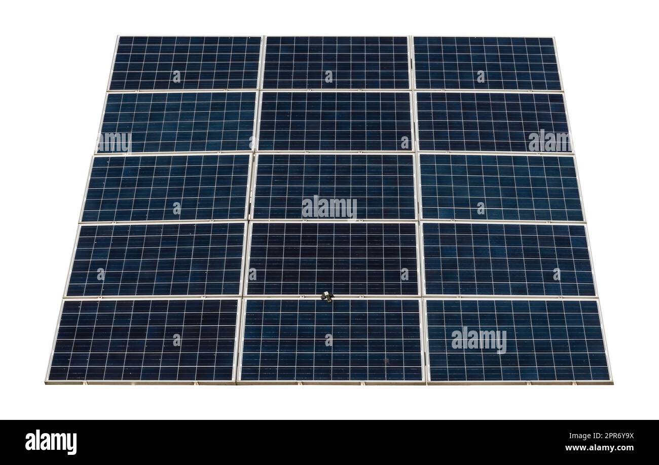 Solar panel on a white background. Ecology. Eco-friendly solar energy ...