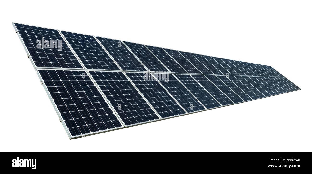 Solar panel on a white background. Ecology. Eco-friendly solar energy ...