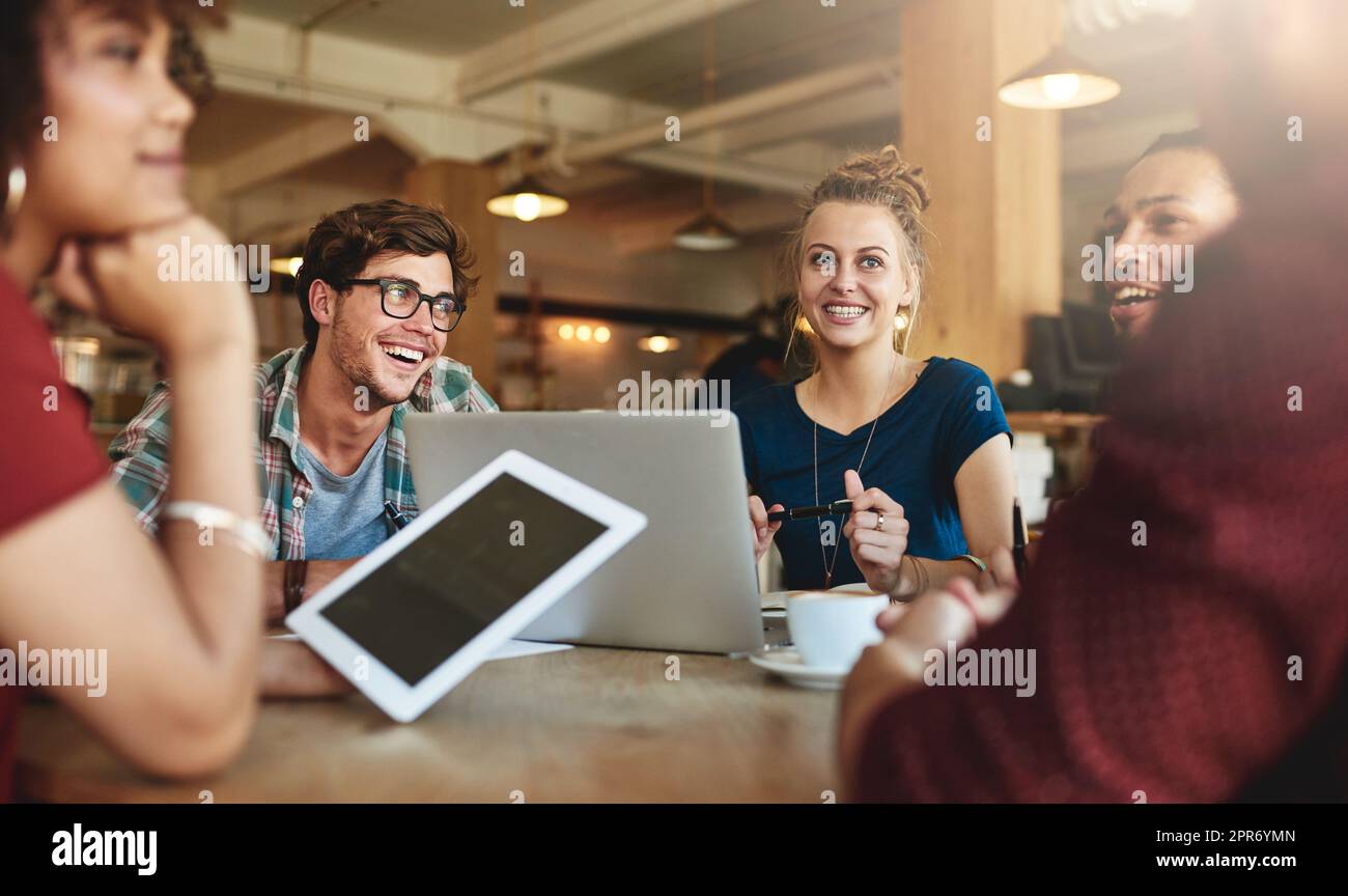 Study groups are the perfect place to find new perspectives. Shot of ...