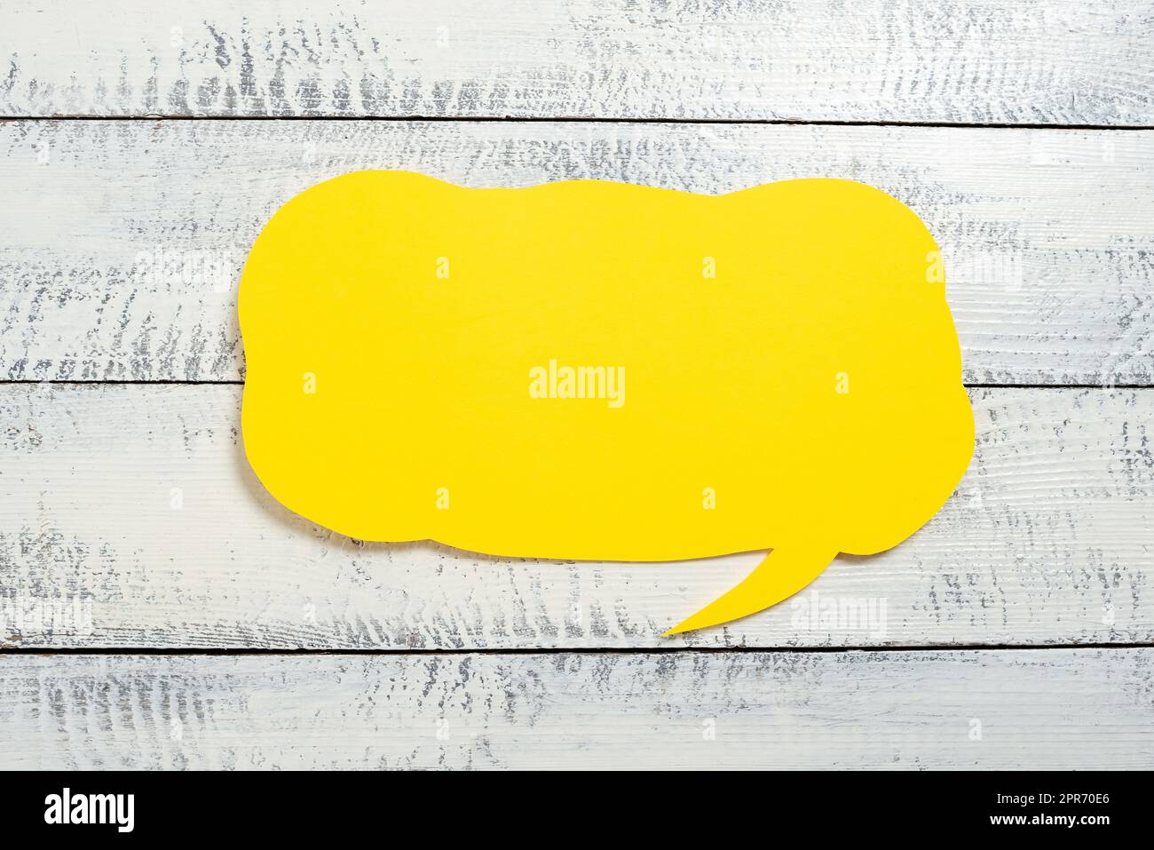 Speech Bubble On Floor With Important Information Written In. Dialogue ...