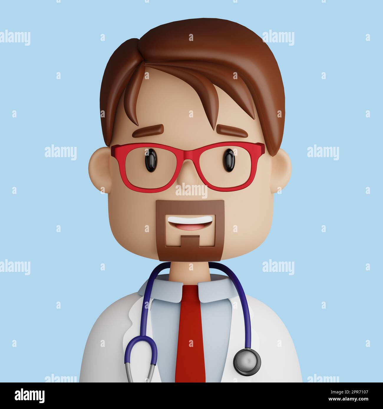 Animated Doctors With Stethoscope