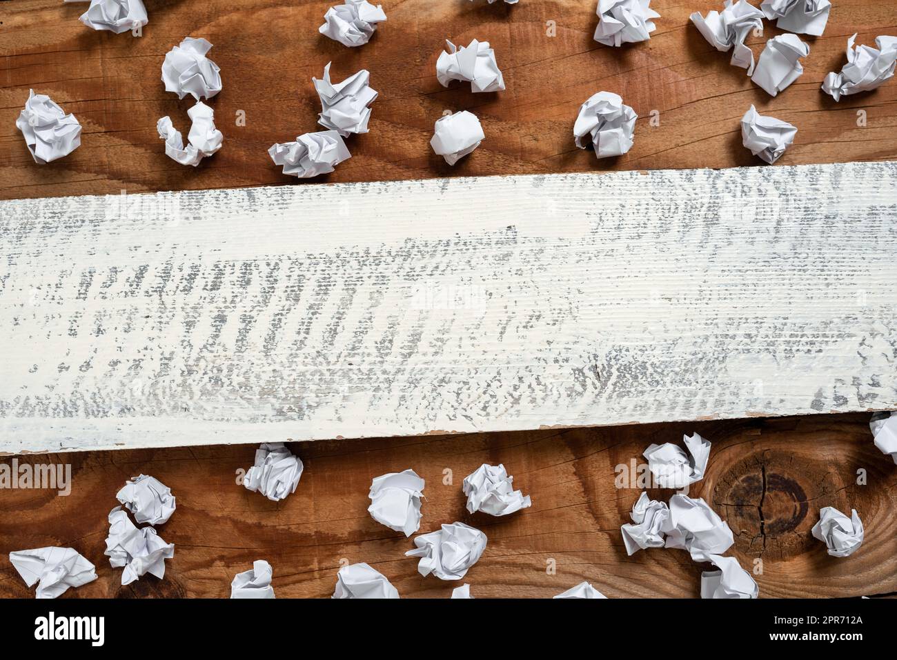 Important Informations Written On Piece Of Wood With Paper Wraps Around ...