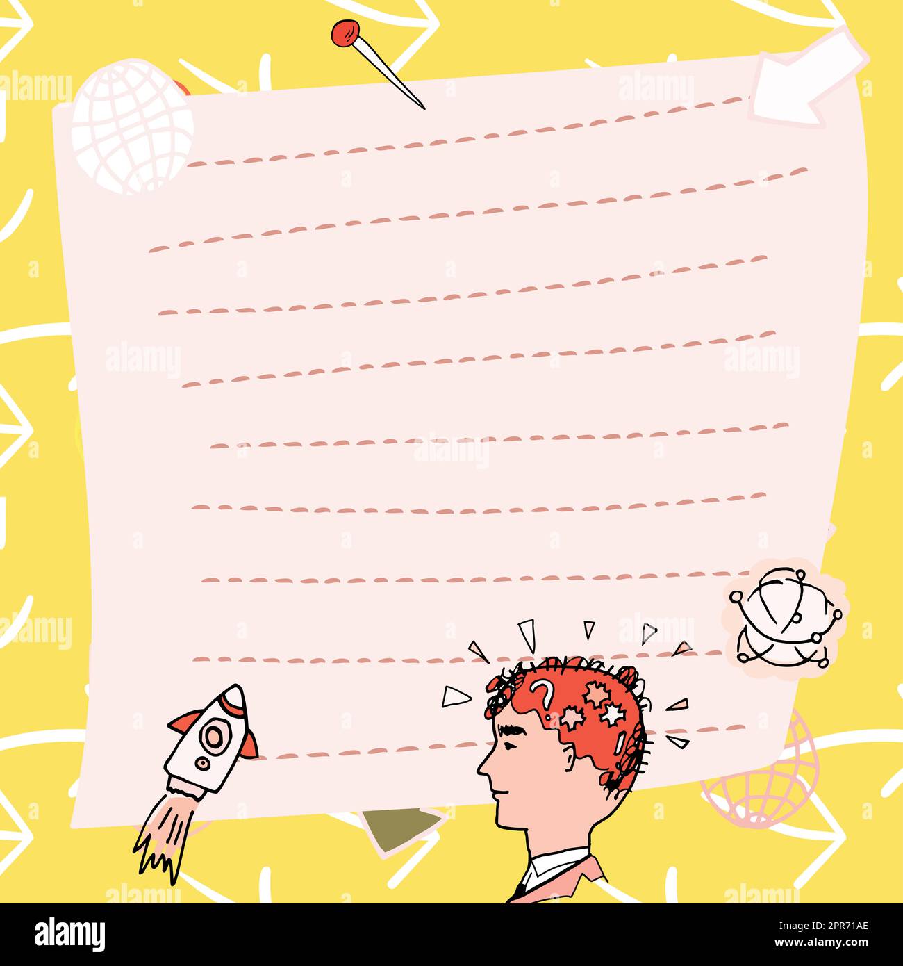 Businessman Thinking Important Creative Ideas Presented On Note Stock ...