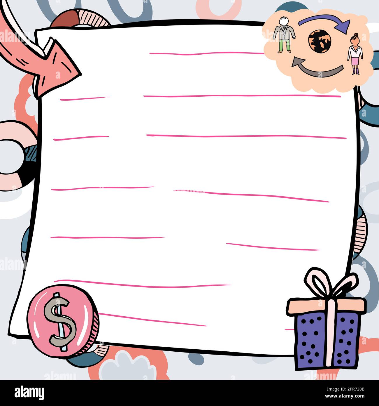 Important Message Written On Note With Gift Drawing. Crutial ...