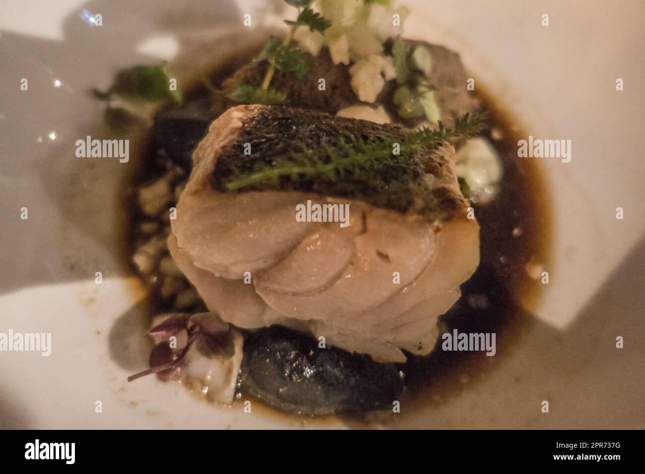 Dinner at L'Essentiel restaurant, Dijon, France Stock Photo - Alamy