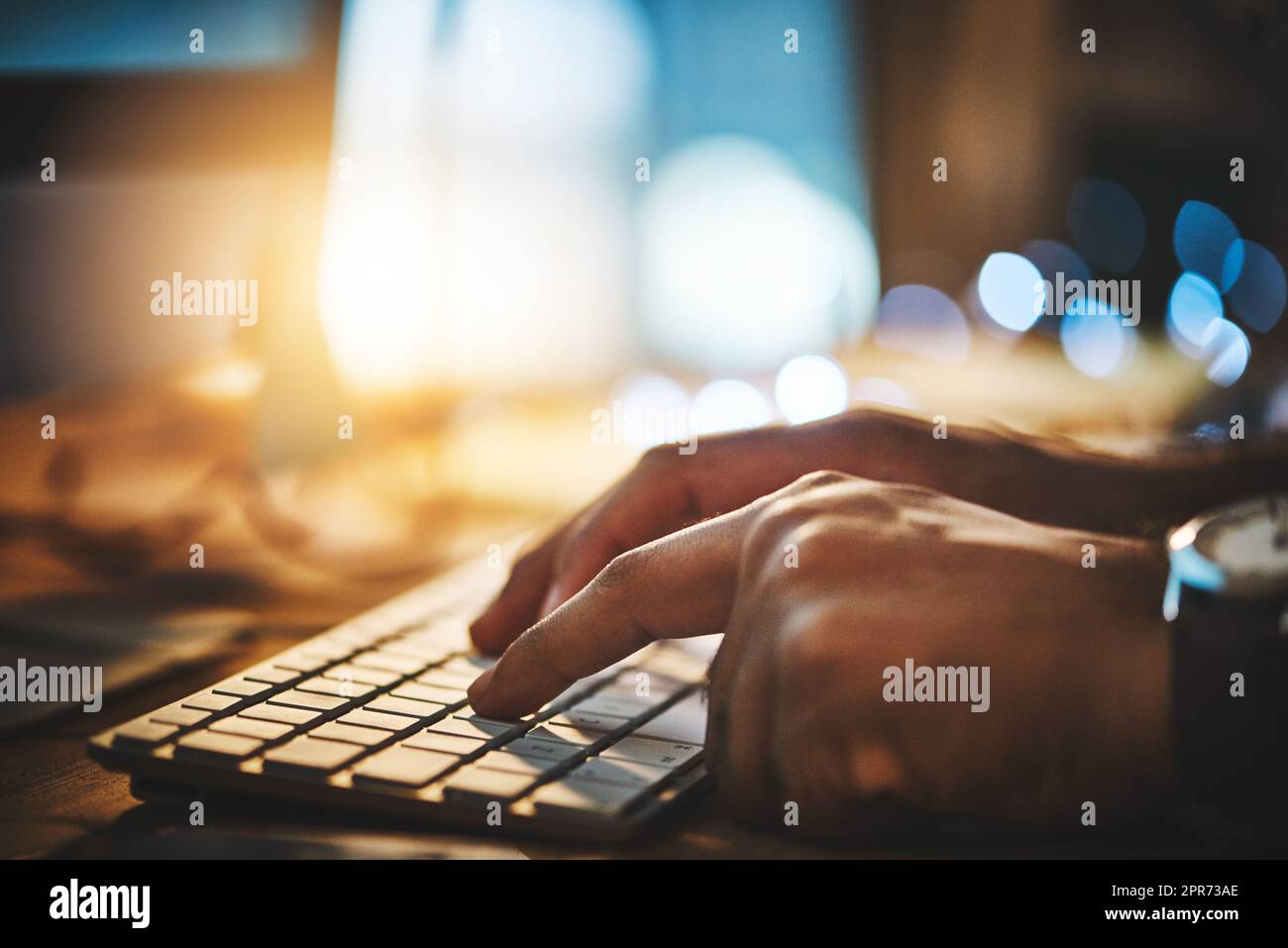 Switch onto success. Cropped shot of a businessman using a computer ...