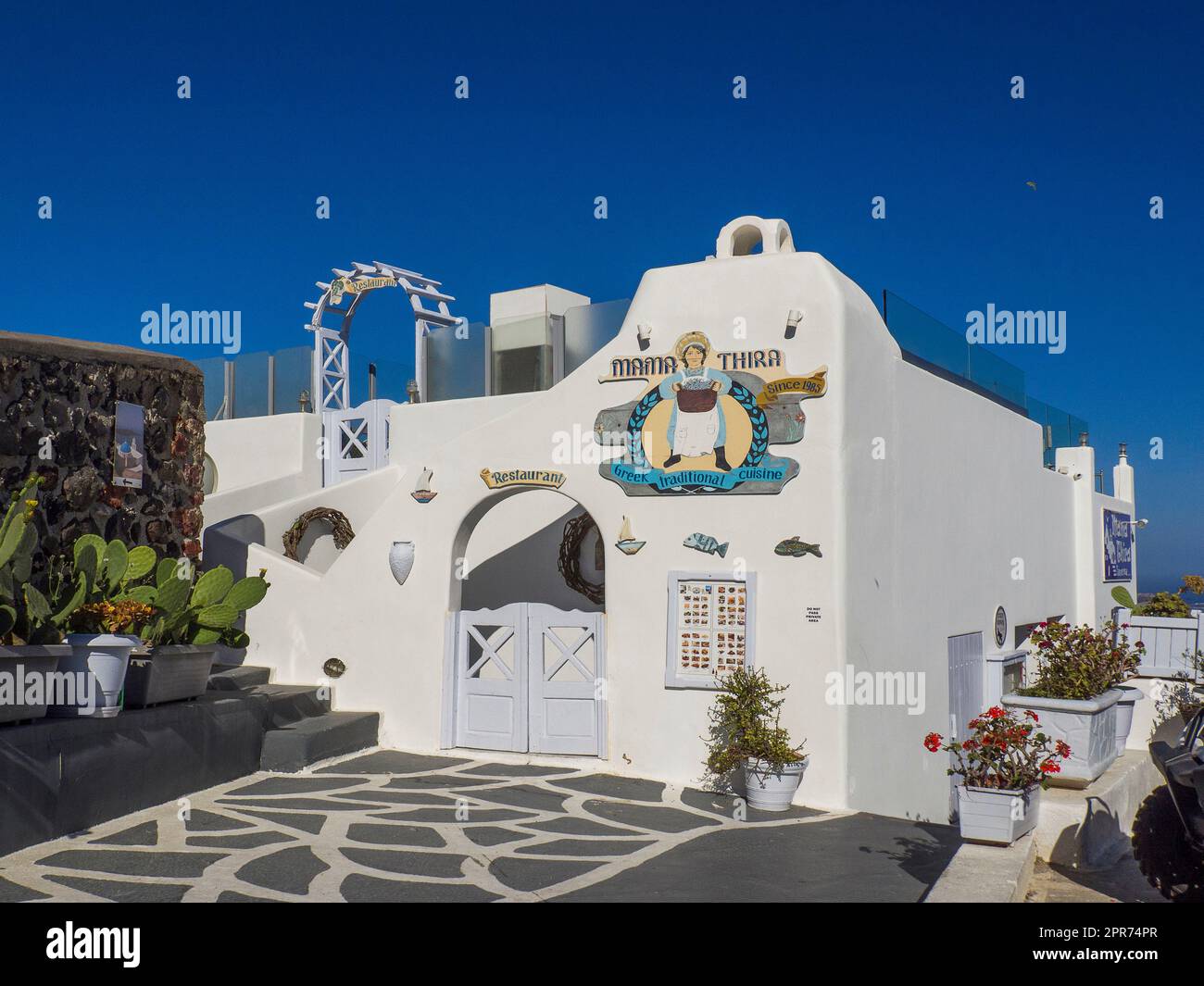 Greece, Santorini, Thira - Karavolades Stairs / Donkey Way To Fira ...