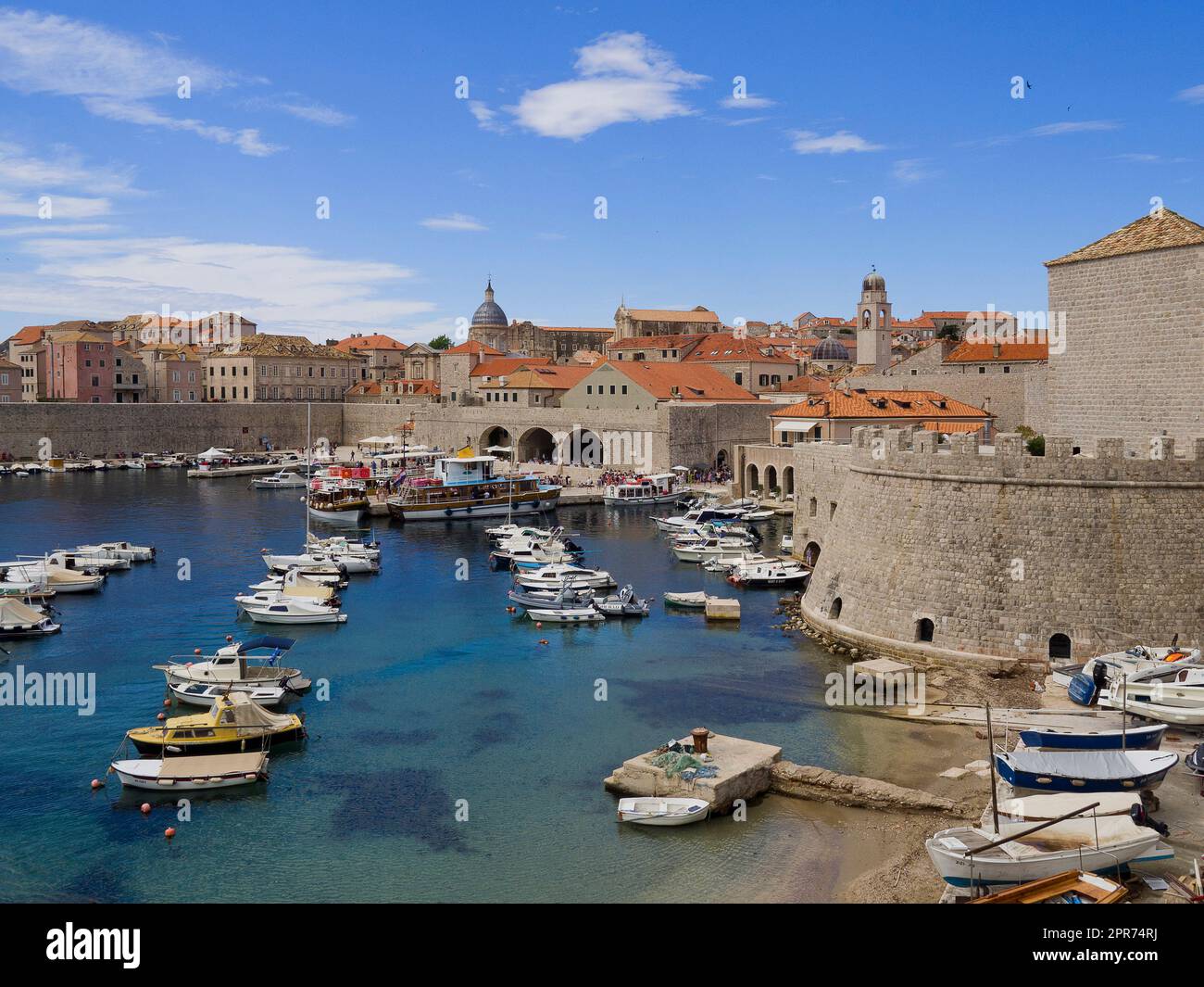 Croatia, Dubrovnik - Adriatic Sea, Old Port Stock Photo - Alamy