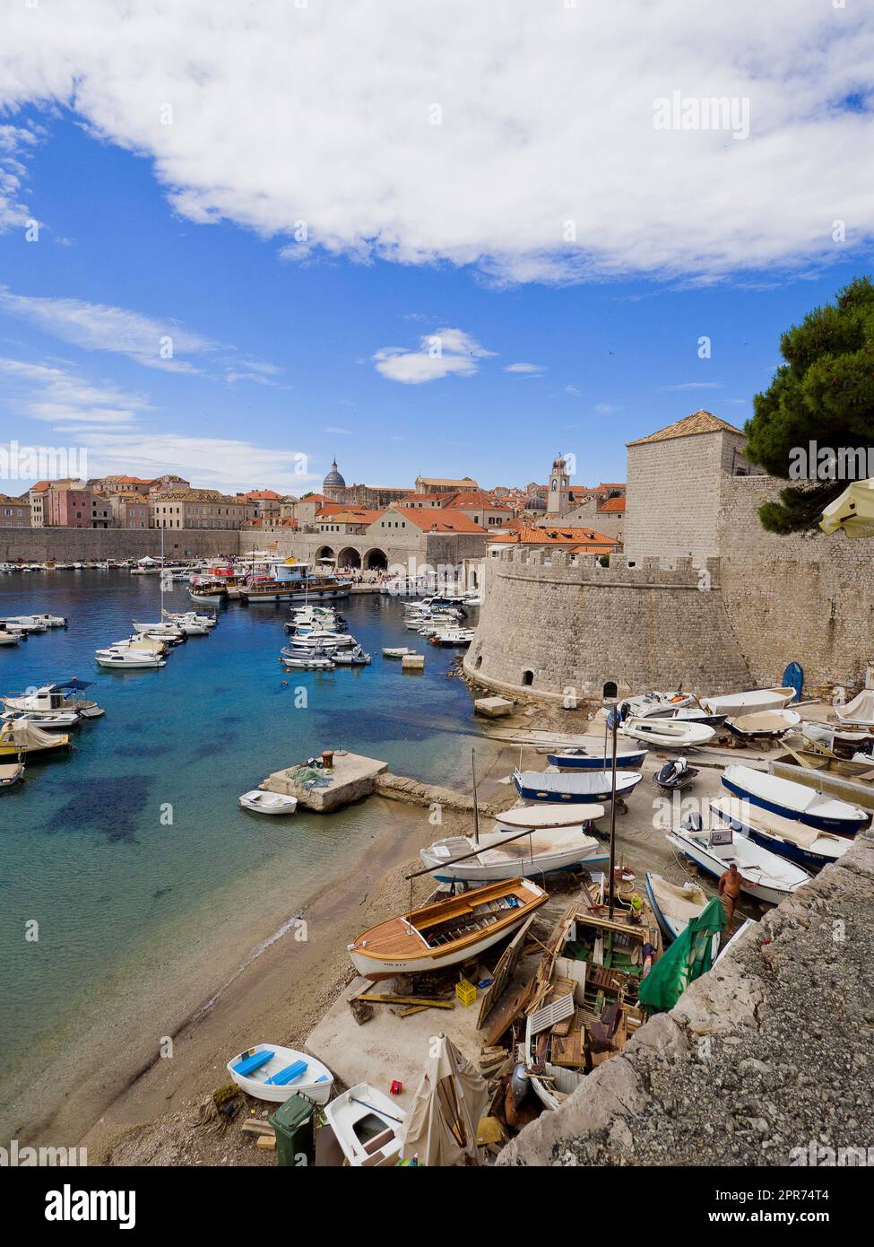 Croatia, Dubrovnik - Adriatic Sea, Old Port Stock Photo - Alamy