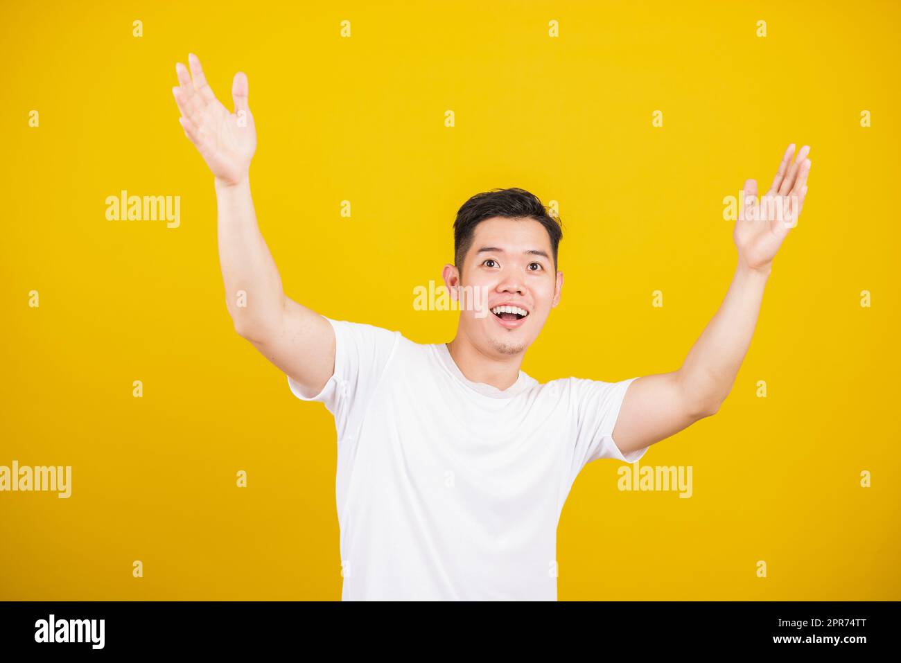 Portrait excited happy man shouting hi-res stock photography and images ...