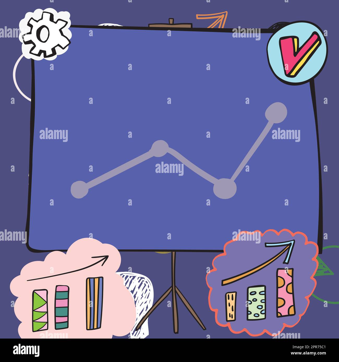 Important Messages Presented On Presentation Board With Arrows Up ...