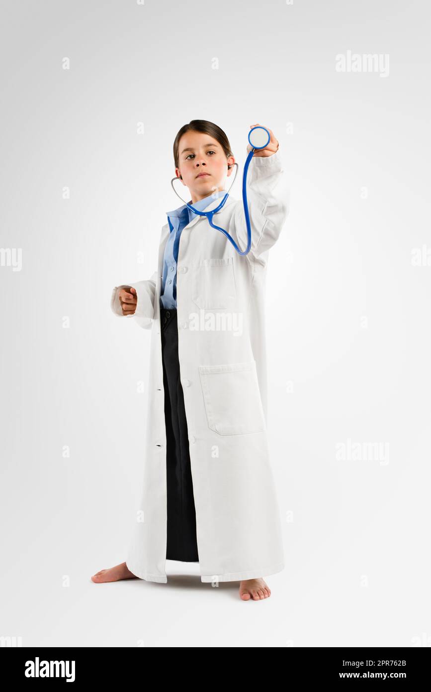 Child dressing up doctor hi-res stock photography and images - Alamy