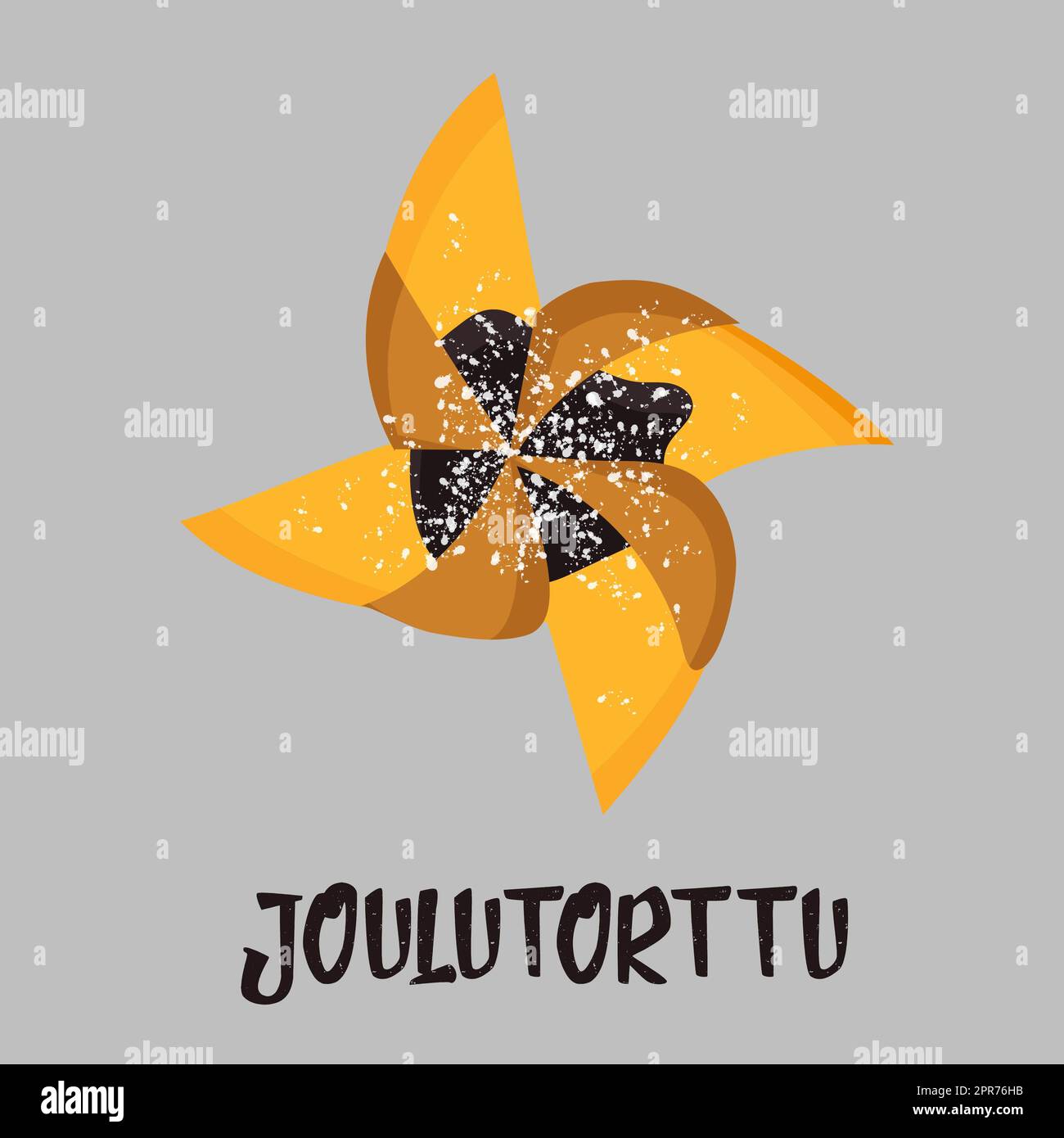 Finnish star-shaped Christmas cake with dried marmalade. joulutorttu ...