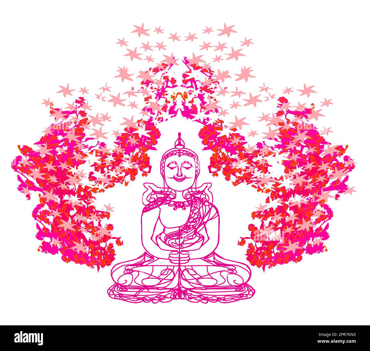 Vector of Chinese Traditional Artistic Buddhism Pattern Stock Photo - Alamy
