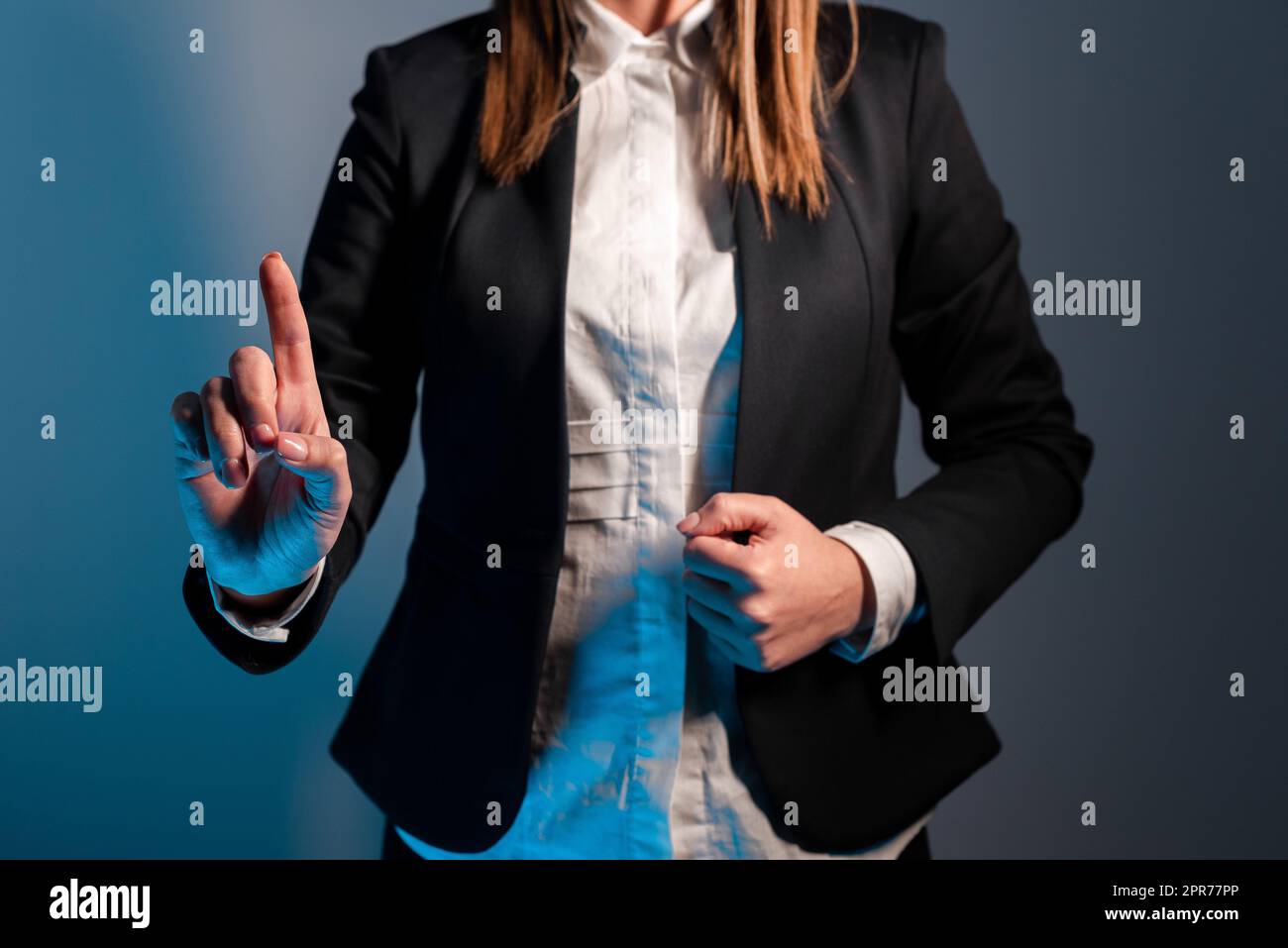 One Finger Pointing Important Infortmations. Hand Presenting Crutial ...