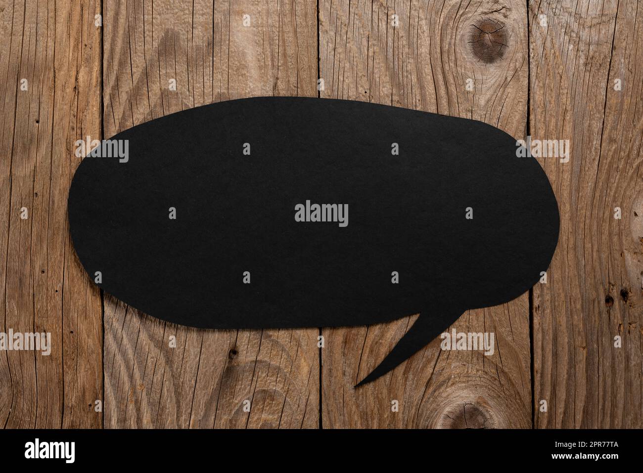 Rounden Speech Bubble On Floor With Important Information Written In ...