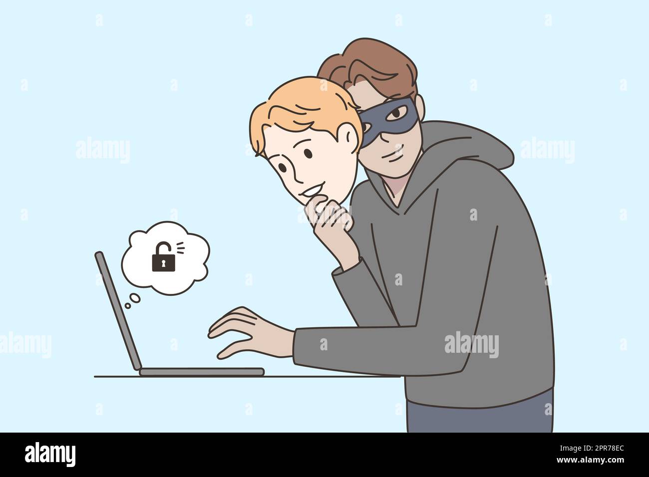 Online scammer illustration hi-res stock photography and images - Alamy