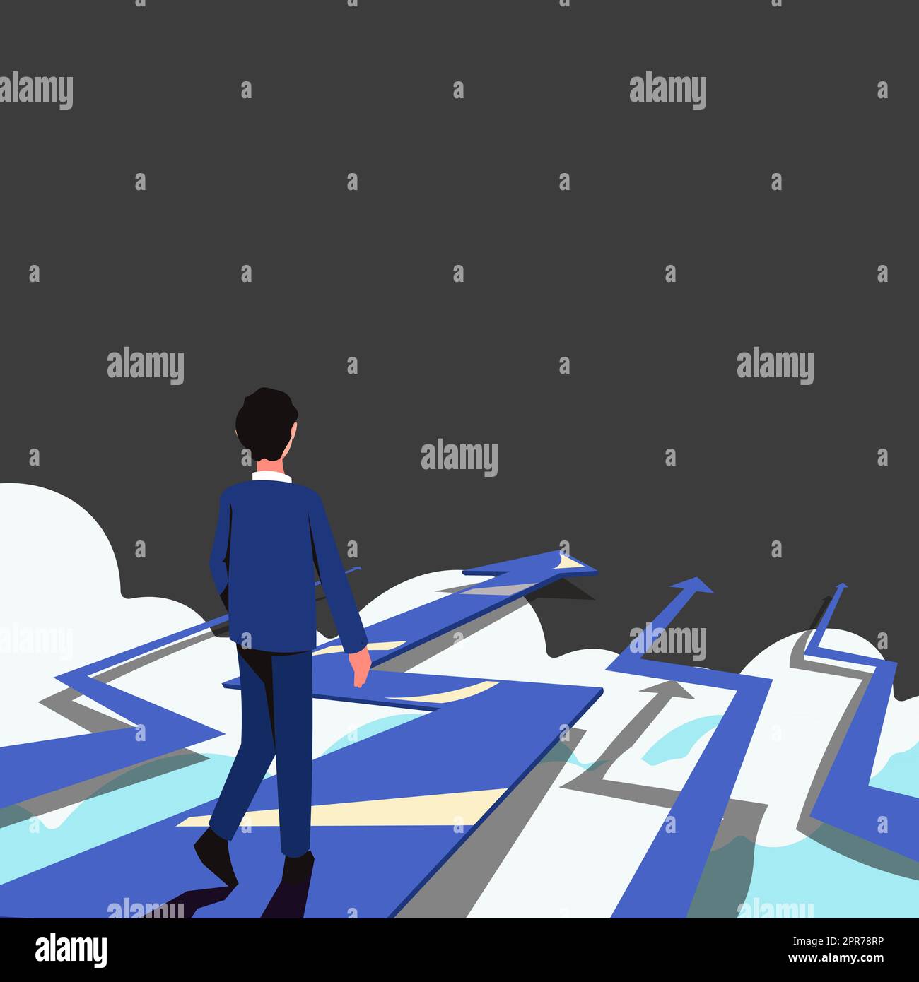 Walking arrows Stock Vector Images - Alamy
