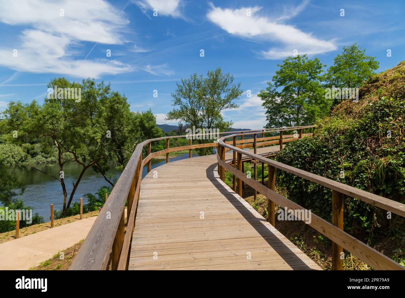 wall in the village medieval of Moncao Stock Photo - Alamy