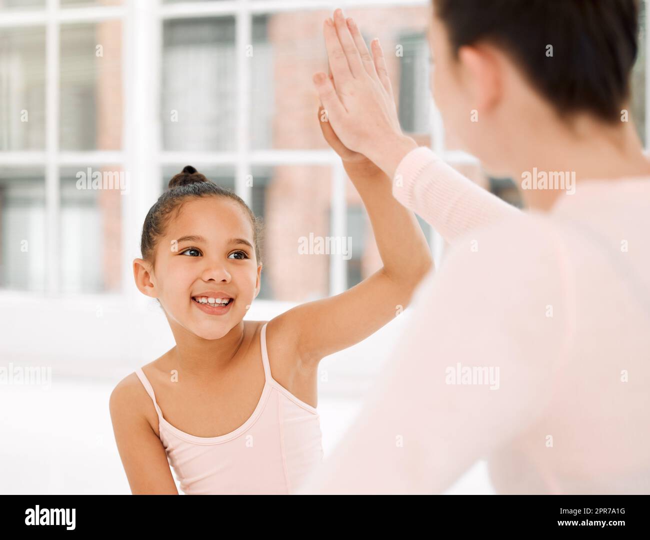 Youre the best teacher, teacher. a young ballerina and her teacher ...