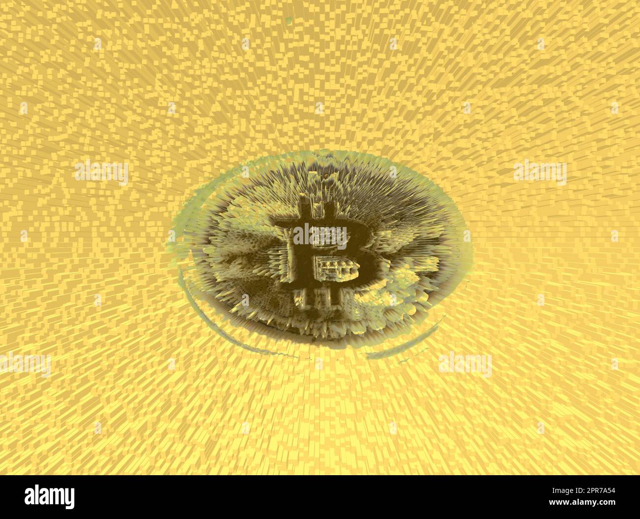 Even the financial world is becoming digital. Conceptual image of a ...