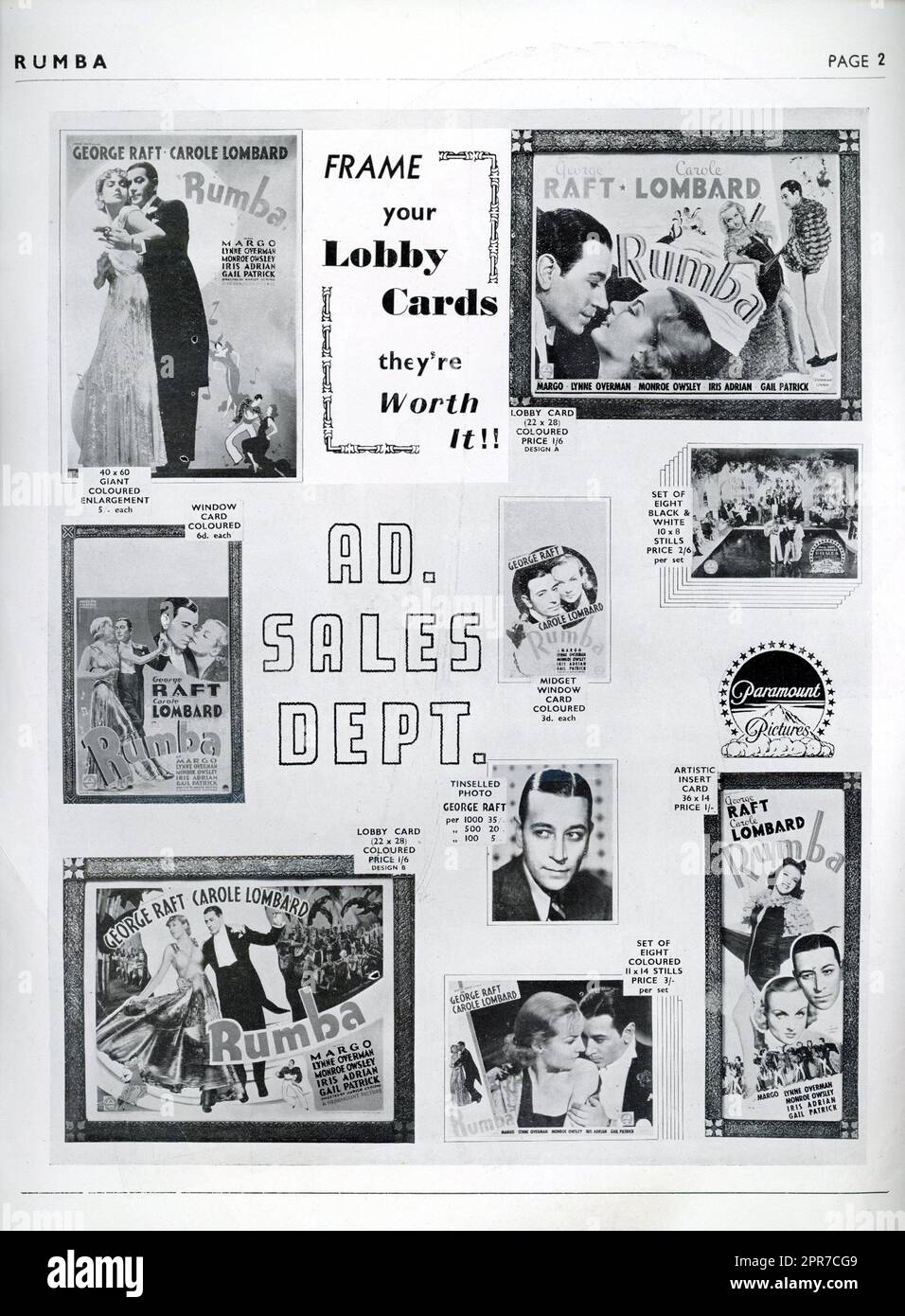 GEORGE RAFT CAROLE LOMBARD and MARGO in RUMBA 1935 director MARION ...