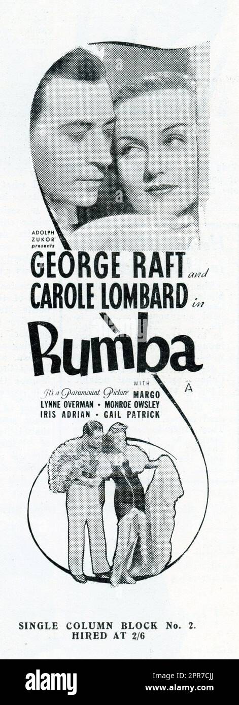 GEORGE RAFT CAROLE LOMBARD and MARGO in RUMBA 1935 director MARION ...