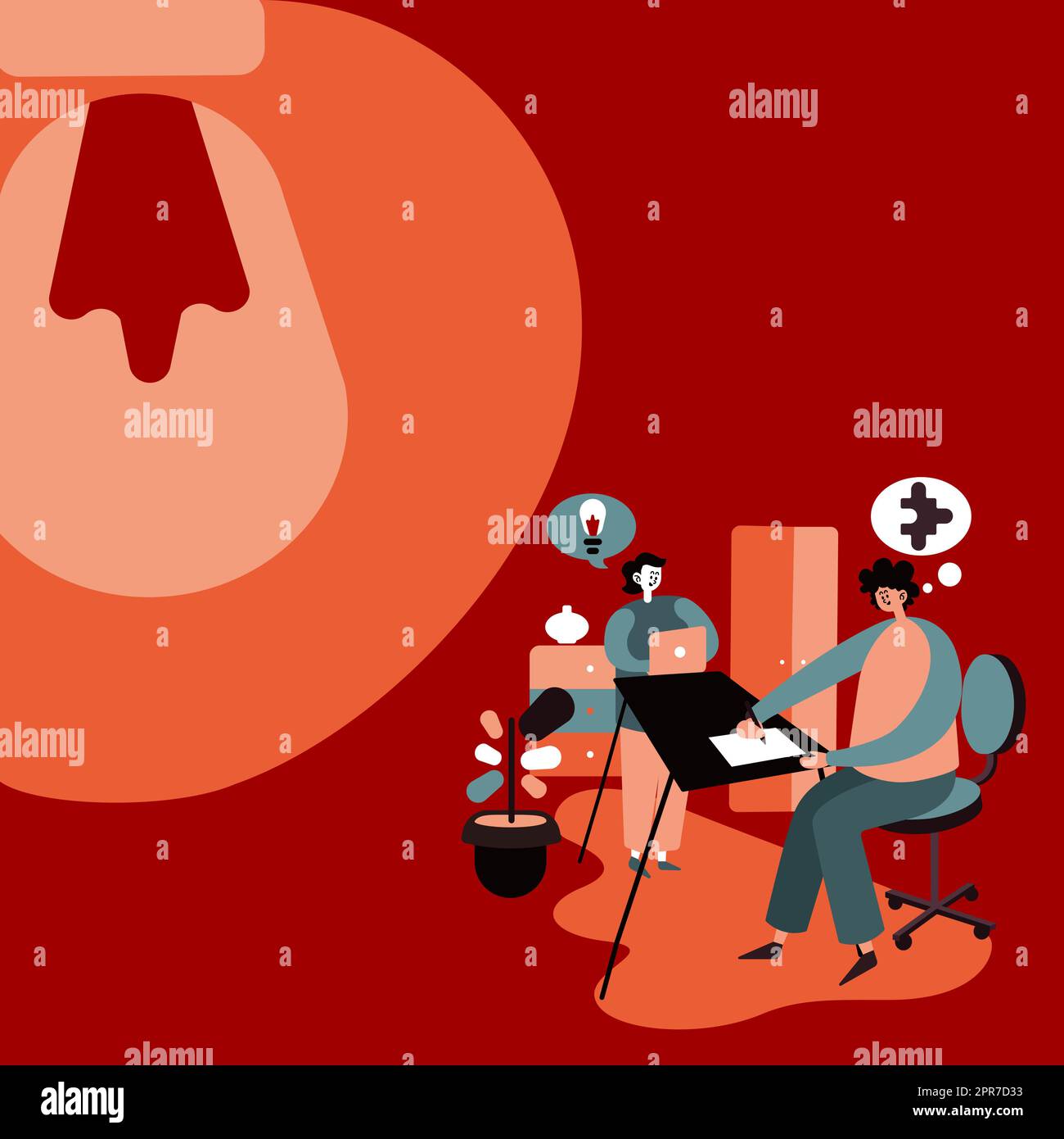 Partners Sharing New Wonderful Ideas For Skill Improvement Discussing ...